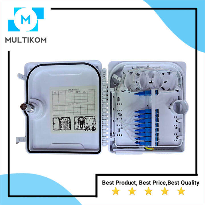 ODP 12 Core Model PLC Fiber Optik + PLC 1:8 dan Adapter | Lazada Indonesia