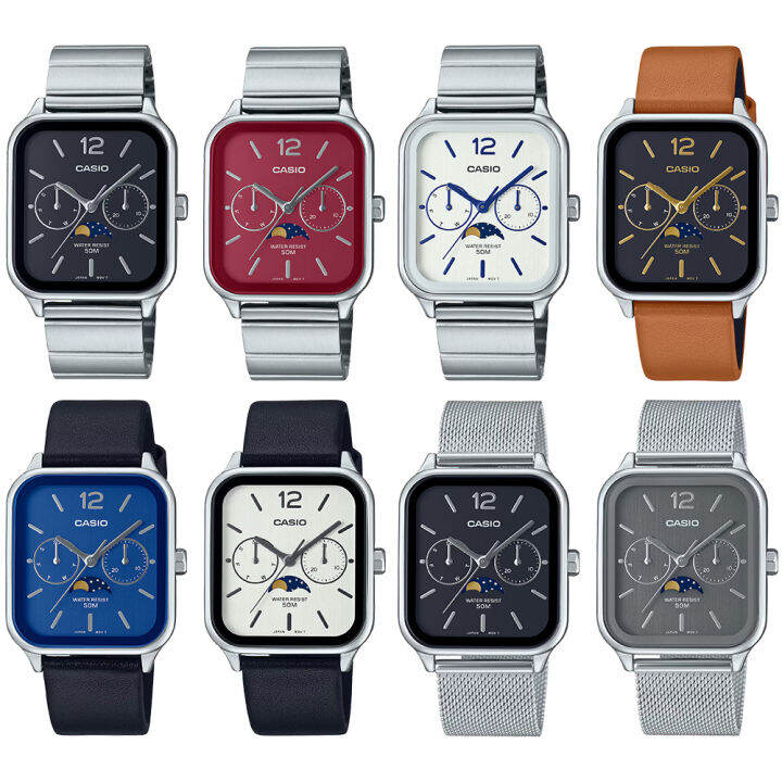 Casio Standard นาฬิกาข้อมือผู้ชาย สายสแตนเลส รุ่น MTP-M305,MTP-M305D ...