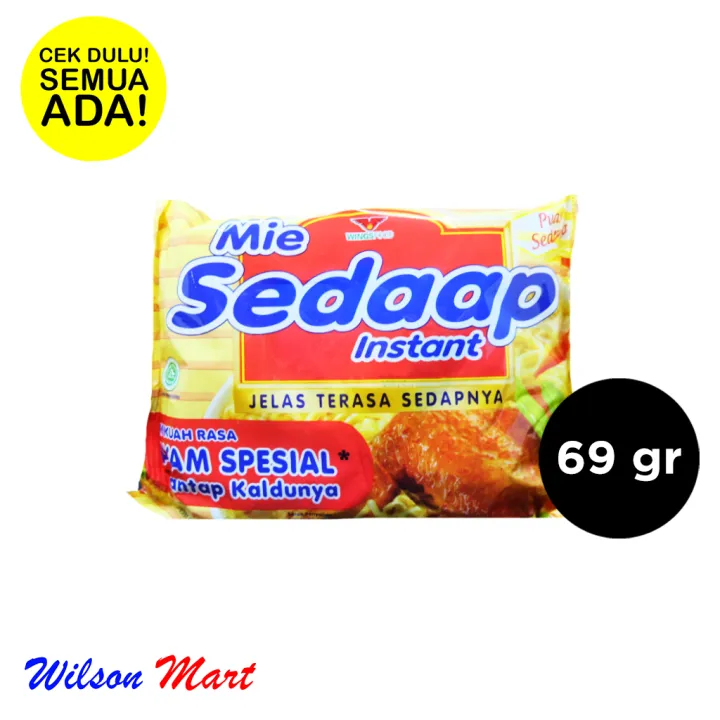 MIE SEDAAP INSTANT KUAH RASA AYAM SPESIAL 69 GRAM SPECIAL | Lazada ...