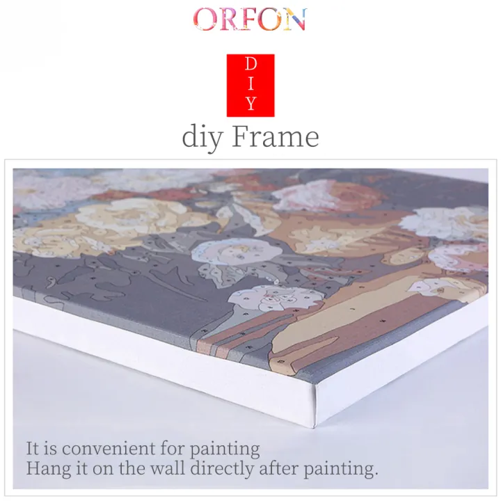[ORFON] Opera style atlas DIY hand-painted oil painting home wall decoration unique gift 40x50cm ...