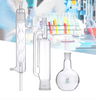 500ML borosilicate glass Soxhlet extractor laboratory glassware flask ...