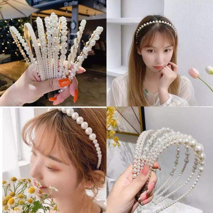 BANDO MUTIARA KOREA / BANDO PESTA / AKSESORIS RAMBUT M0605 | Lazada ...
