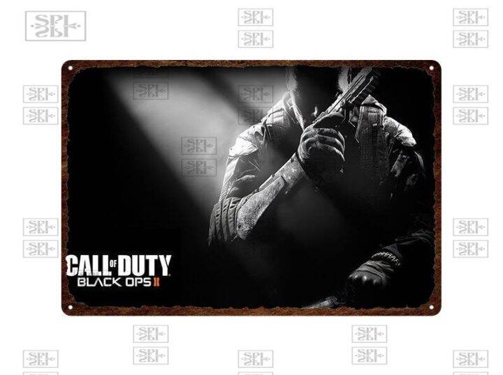 Video Game Tin Sign Posters Call of Duty:black Ops Metal Print Plates ...