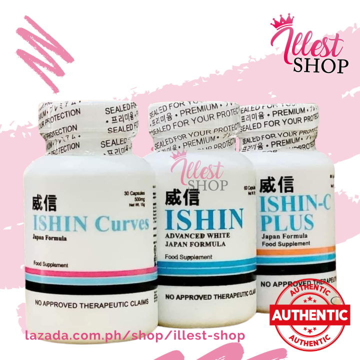 Ishin 𝐈𝐒𝐇𝐈𝐍 Glutathione Capsules Authentic Ishin C Plus Haku Hikari ...