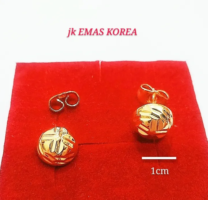 Subang Emas Korea earring golden plated | Lazada