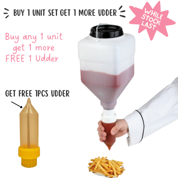 READY STOCK 5.5lt 1 unit Special Silicone Hanging Sauce Dispenser ...