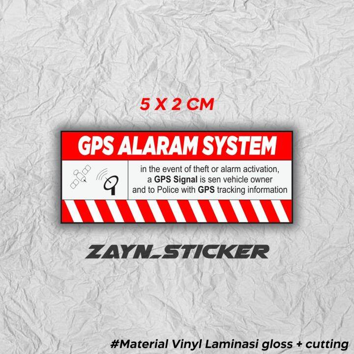 STICKER GPS ALARM SYSTEM | Lazada Indonesia