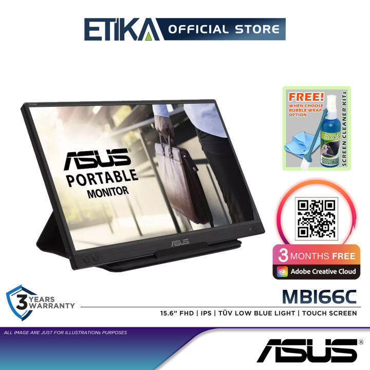 ASUS ZenScreen MB166C | 15.6" IPS FHD USB-C Portable Monitor, Anti ...