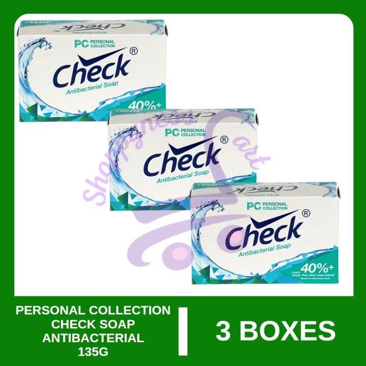 Personal Collection Check Antibacterial Soap (3 Boxes/135g) | Lazada PH