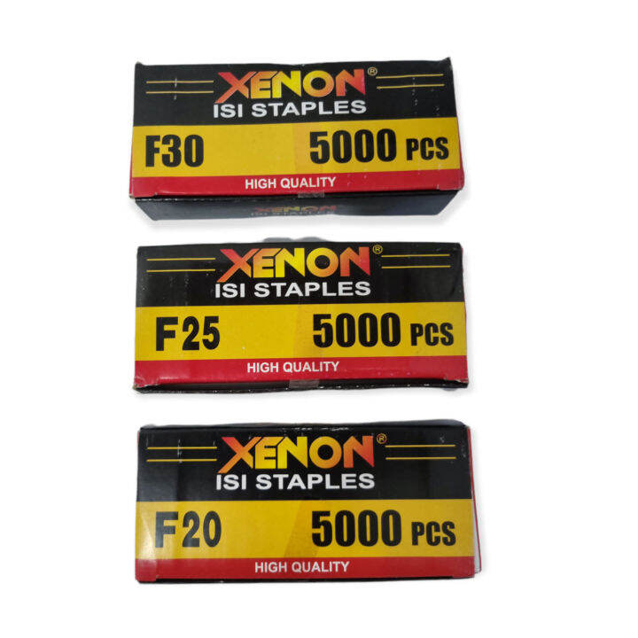 XENON F30 Isi Staples Mesin Paku Tembak Refill Air Nailer Staple F30 ...
