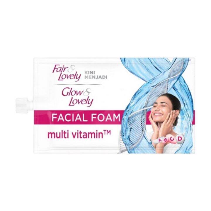 [ SACHET ] - Glow & Lovely Brightening Facial Foam Multi Vitamin by ...