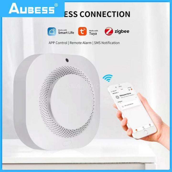 Wireless 9V Alarm Sensor Zigbee Smart Fire Alarm App Control Family ...