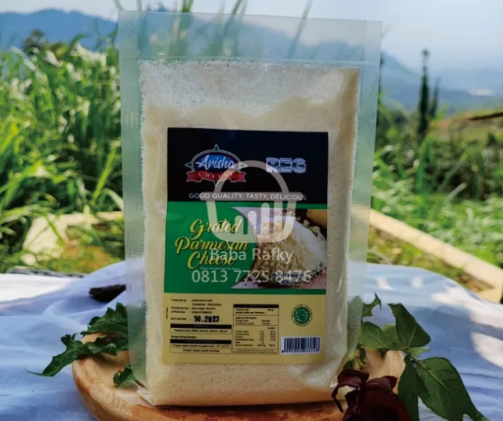 Arisha Cheese Keju Parmesan Keju Bubuk Keju Parut Grated Parmesan ...