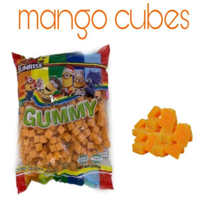 450 grams mango cube ( gummy candy mango cube ) sunrise brand for sale ...