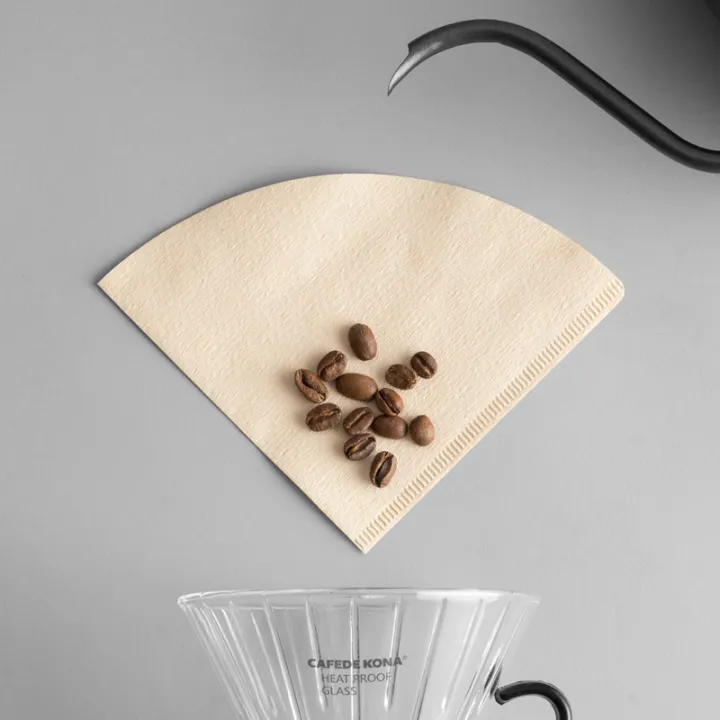 CAFEDE KONA Japan imported coffee filter paper V60 hand-washed filter ...