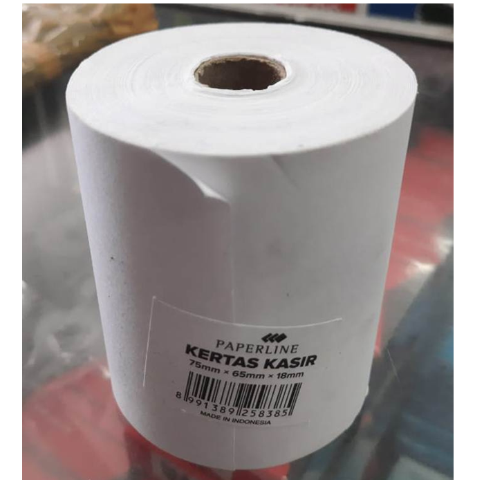 KERTAS KASIR 75X65 1PLY KERTAS ROLL 75 X 65 PAPERLINE PRINTER KASIR 1 ...