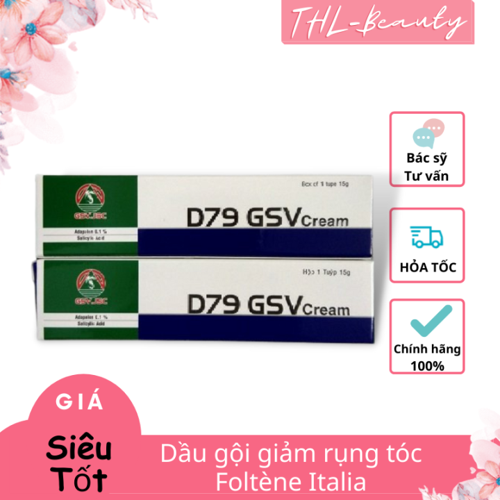 D79 GSV Cream Kem Giảm Mụn Trứng Cá, Mụn Lưng, Dày Sừng Nang Lông 15g ...