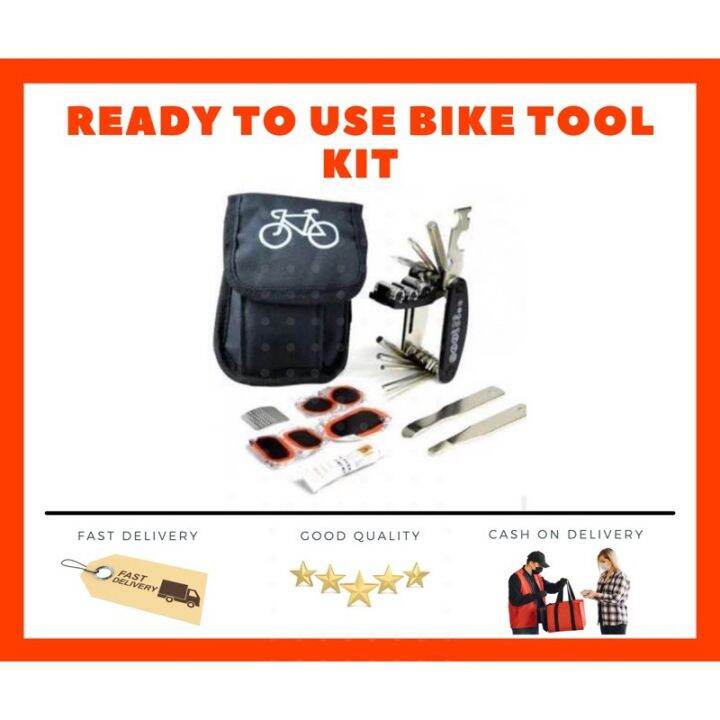 16 in 1 Road and Mountain bike multitool set with vulcanizing kitLcJ ...