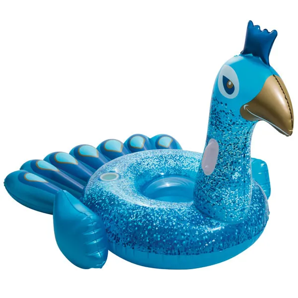 Bestway ห่วงยางนกยูง สีฟ้า Inflatable Bestway Peacock Pool Float By Float Me Summer | Lazada.co.th