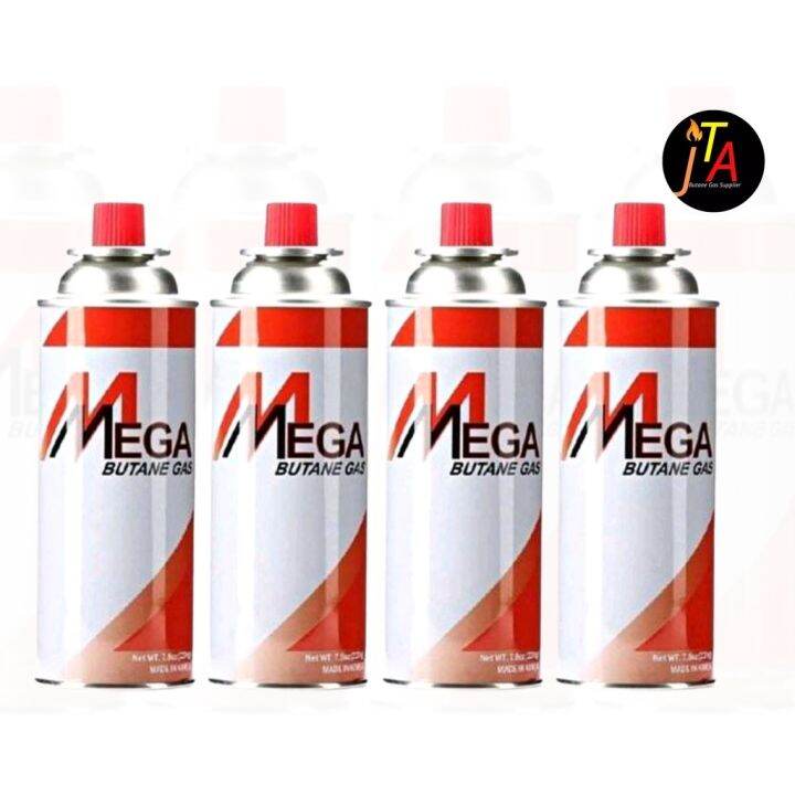 [Hot sales] Mega Butane Gas 220g Sold per pack 4pcs 260 pesos | Lazada PH