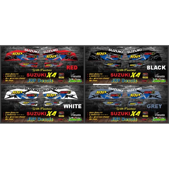 立即发货 Suzuki X4 JRP Decals with Freebies | Lazada PH