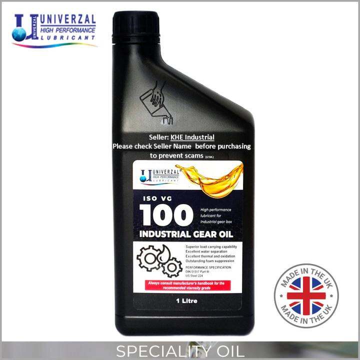 Industrial Gear Oil (LITER) VG100 Gear Oil ISO 100 Gear Oil AGMA 3 Gear Oil Grade 3 Crank Case ...