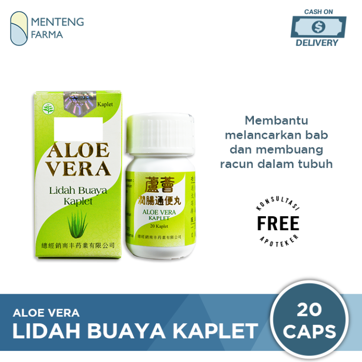 Aloe Vera Lidah Buaya Kaplet (Lu Hui Run Chang Thung Pien Wan) - Obat ...