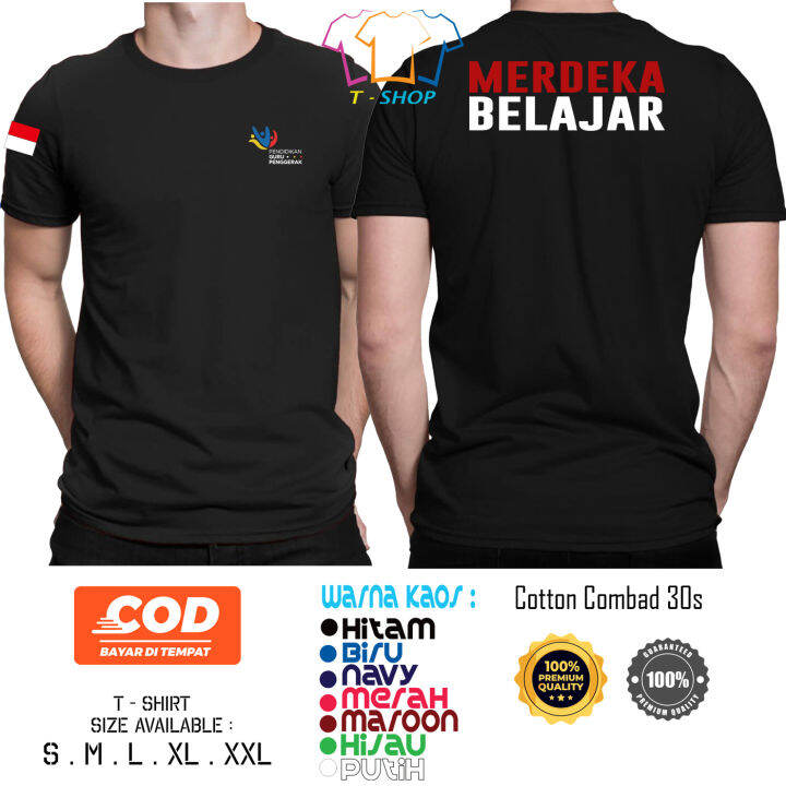 kaos pendidikan guru penggerak baju Distro merdeka belajar | Lazada ...