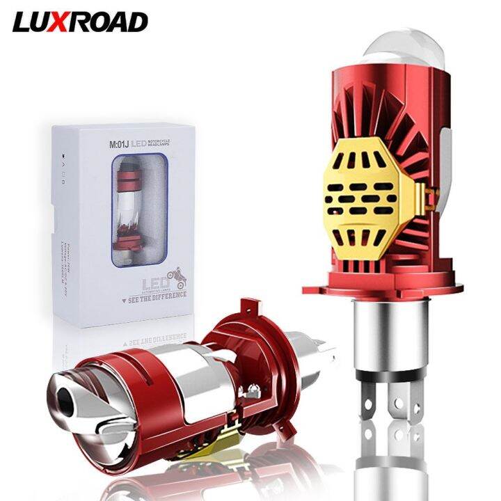 Bi LED Lens H4 Mini Projector Headlight Bulbs 9003 HB2 Turbo Car Lamps ...