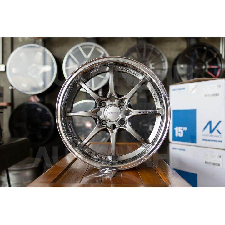 ล้อ NK performance รีดเบา Flow forming ลาย CE28 สี Formula Silver ขอบ ...