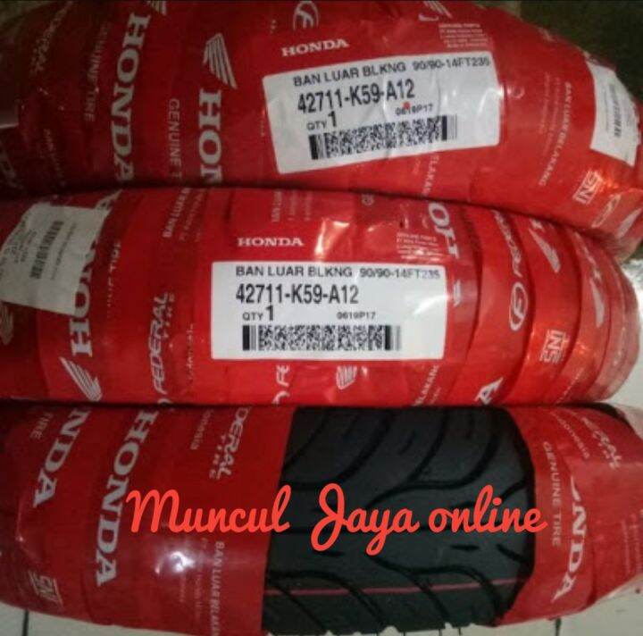 Ban Tubles Belakang Honda Vario 125 dan Vario 150 Ukuran 90 90 14 ORI ...