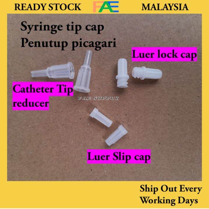 Syringe cap penutup picagari catheter tip reducer penyambung picagari ...