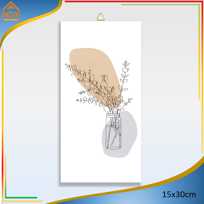 HDK Hiasan Dinding Kayu Line Art Wall Dekor Pajangan Dinding Nordic ...