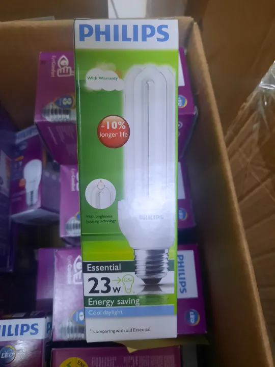 lampu philips essential 23w | Lazada Indonesia