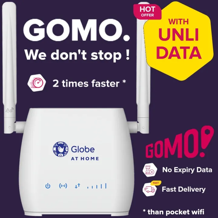 GLOBE AT HOME Prepaid Wifi (MODEL: ZLT-S10G) + GOMO Simcard (unlidata 30days) - FULL ADMIN ...