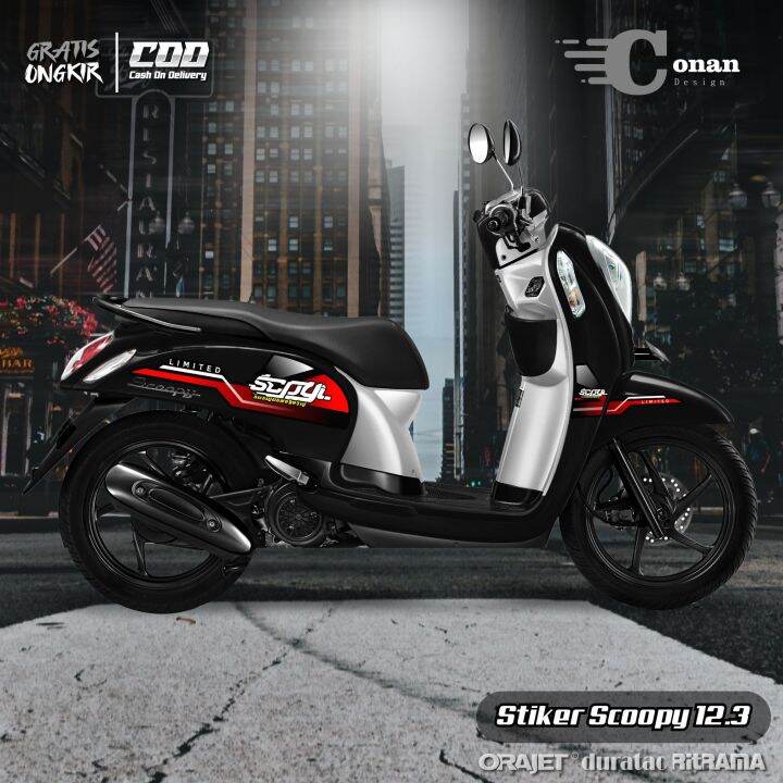 Stiker Motor Striping Scoopy Variasi Limited | Lazada Indonesia