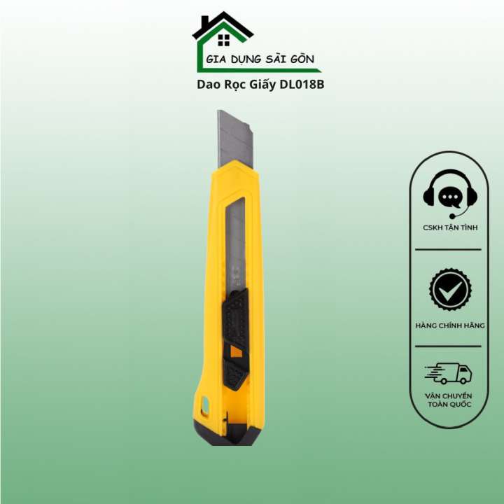Dao Rọc Giấy, Cắt Dây Điện Deli Cao Cấp - Lưỡi Dao SK5 Sắc Bén 18mm - Sử Dụng Trong Gia Đình ...