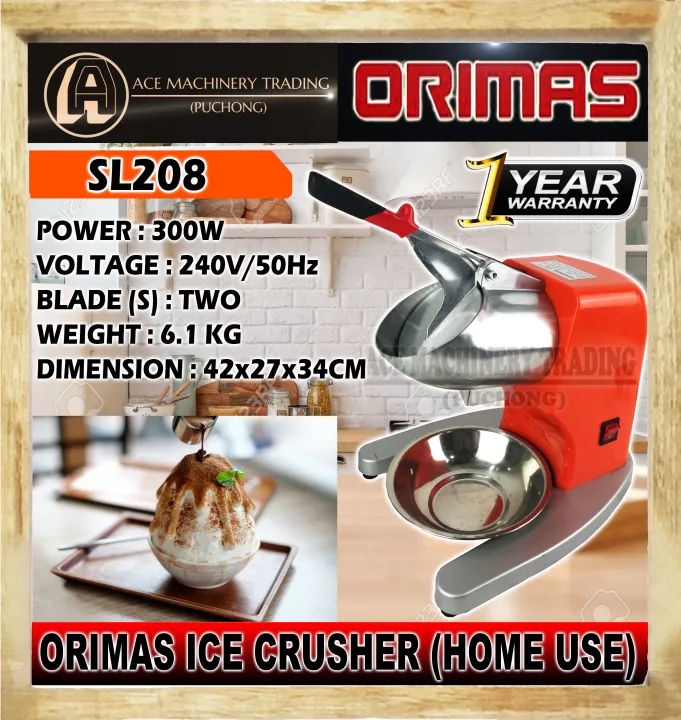 ORIMAS ELECTRIC ICE CRUSHER MACHINE AIS KACANG ABC ICE SHAVING MACHINE ...