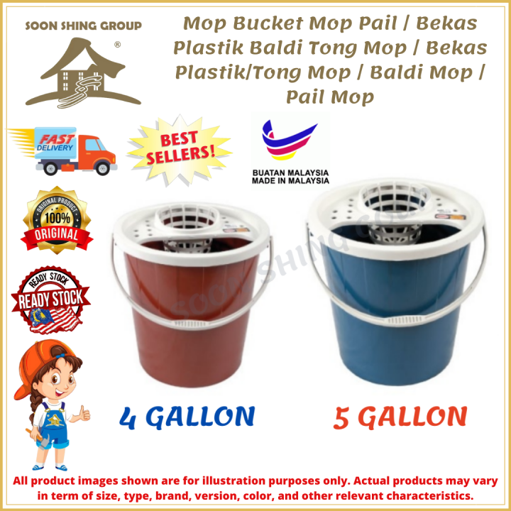 Mop Bucket Mop Pail / Bekas Plastik Baldi Tong Mop / Bekas Plastik/Tong ...