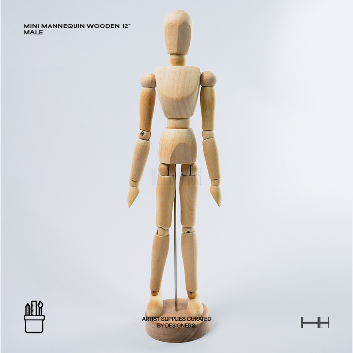 Mini Mannequin Wooden 12" (Male, Female) | Lazada PH