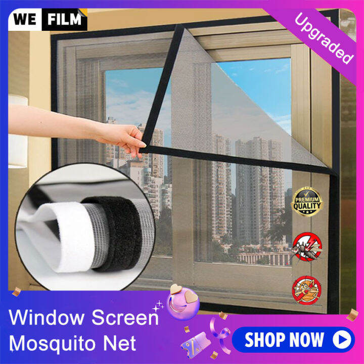 WEFILM Sewn Window Screen Mosquito Net Finished Anti-Mosquito Curtain ...