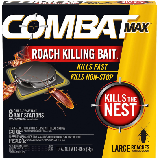 Combat Max Roach Killing Bait for Large Roaches 8 Child - Resistant ...