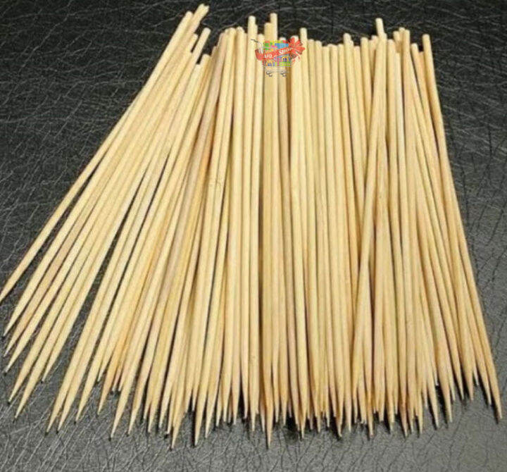 50 Pcs Tusuk Sate Cilok Impor Tusuk Sate Bambu Kuliner 20cm AIO ...