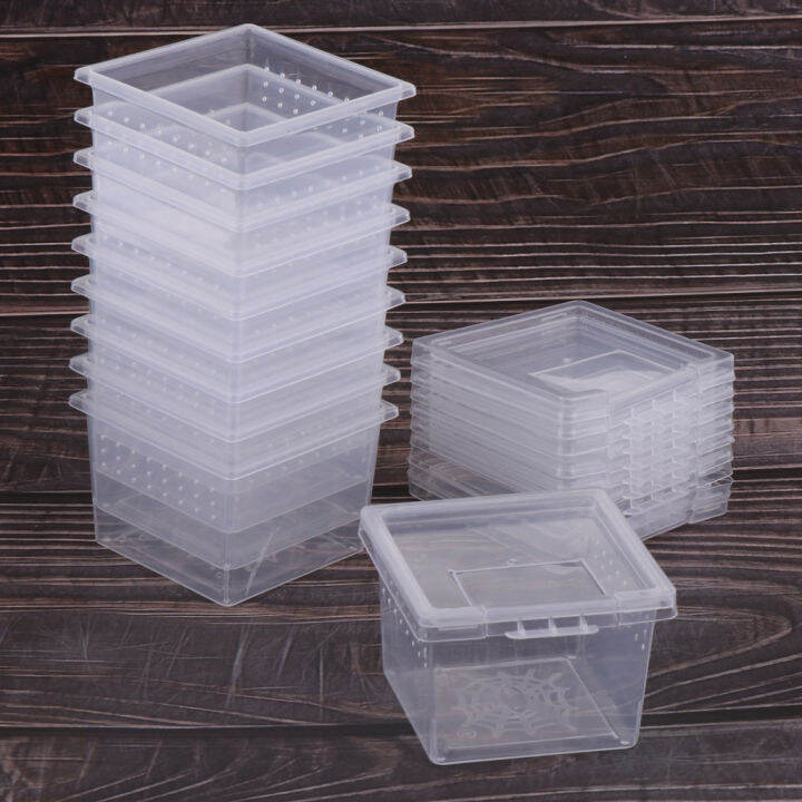 Perfk 10 Pcs Insect Reptile Spider Terrariums Breeding Box Hatching ...