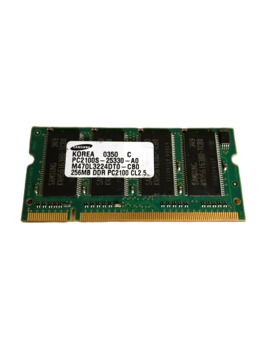 Ram DDR 256MB Bus 266MHz. PC2100s CL2.5 SoDimm "Samsung" (2nd-Hand ...