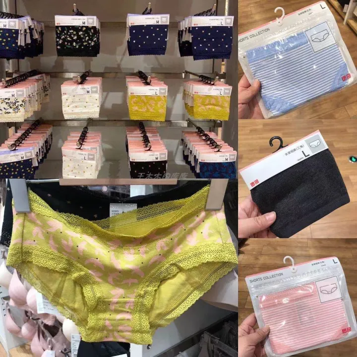 [take 2 pieces of package mail] uniqlo women's underwear briefs shorts ...