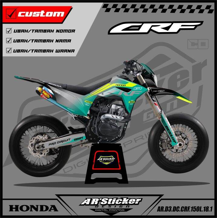 Dekal Sticker CRF 150L Fullbody - Decal Stiker Variasi Motor Honda CRF ...