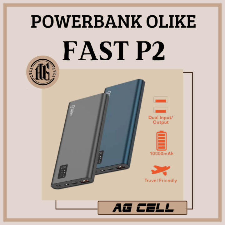 Olike P2 Power Bank 10000mAh Dual Output Dual Input Fast Charging PD ...