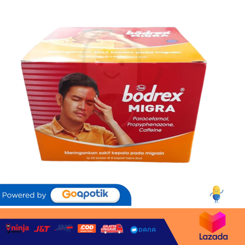 Obat Sakit Kepala Bodrex Migra 1 Box isi 25 Strips | Lazada Indonesia