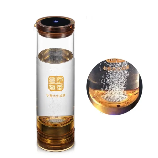 Portable Hydrogen Generator Water Bottle Quantum Glass Anti Aging ORP ...